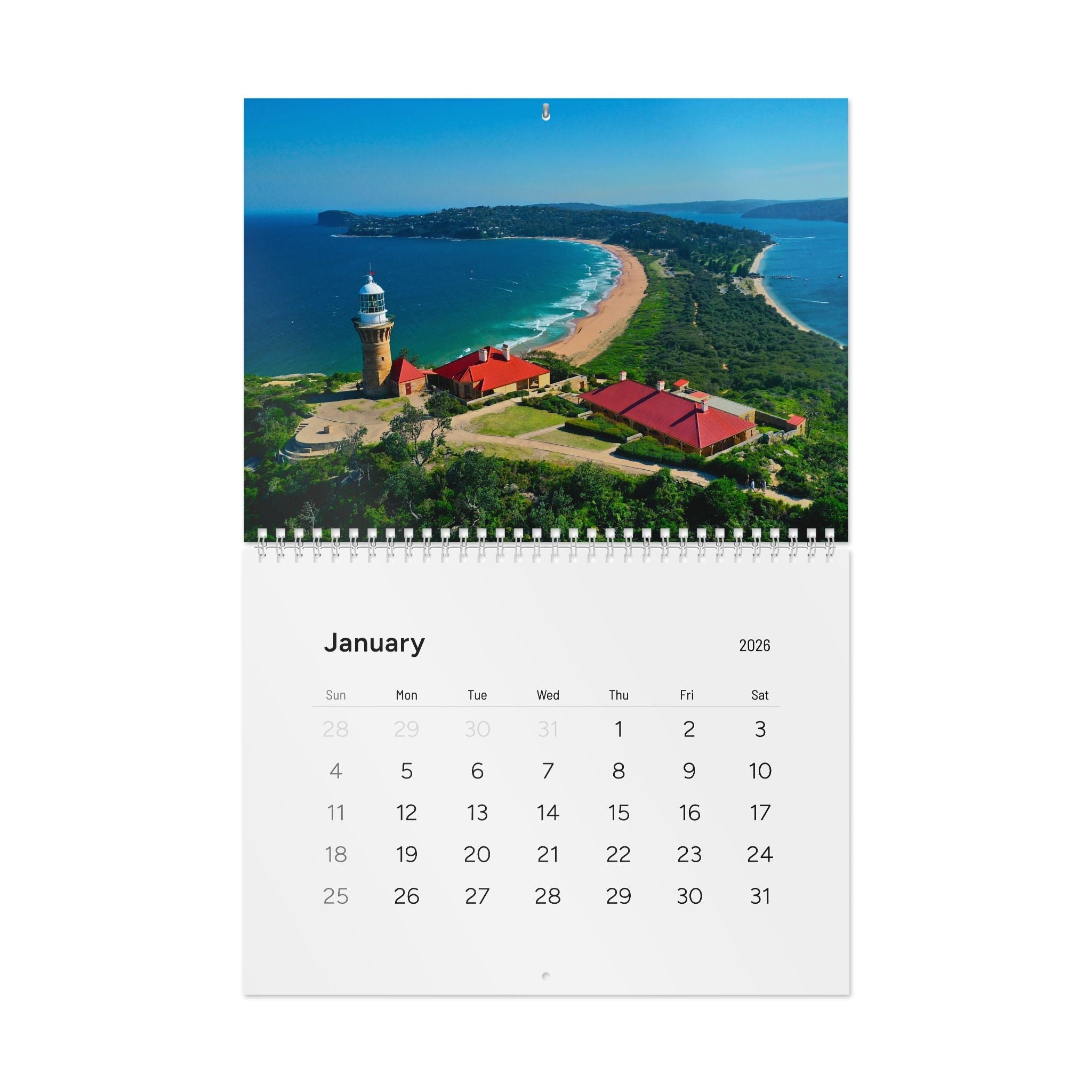 Northern Beaches Sydney from Above Scenic Coastal Wall Calendar 2026 ...